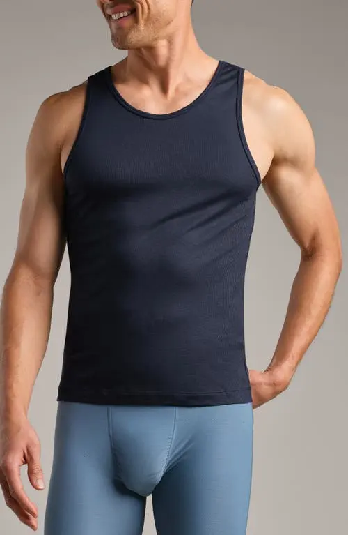 RHONE C.o.r. Ribbed Tank - True Navy