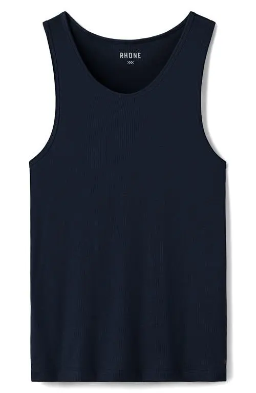 RHONE C.o.r. Ribbed Tank - True Navy