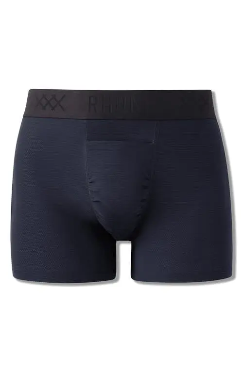 RHONE Active C.o.r. 4-inch Performance Boxer Trunks - True Navy
