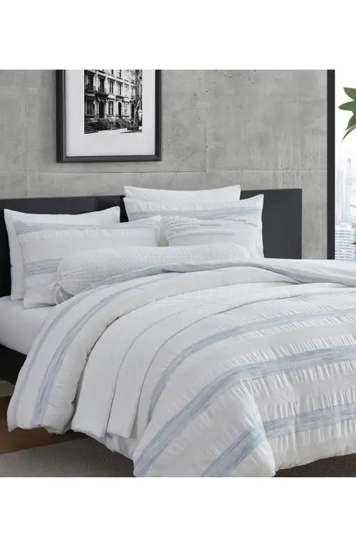 Dkny Waffle Stripe Duvet Cover & Sham Set