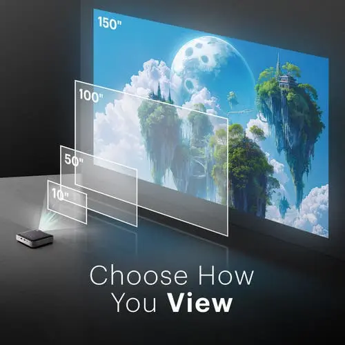 KODAK Luma 500 Pico Projector, Full Hd Smart Projector W/google Tv 11.0 - Black