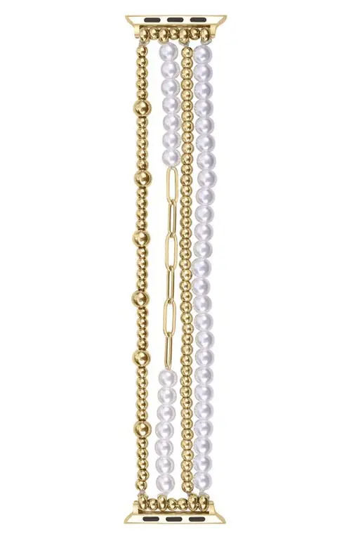 POSH TECH Beaded Apple Watch® Watchband - Gold