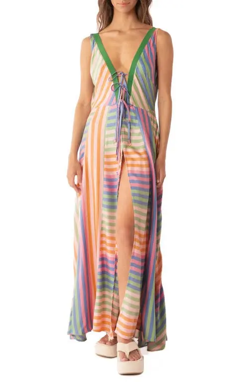 MAAJI Lewis Mixed Stripe Maxi Dress - Open Miscellaneous