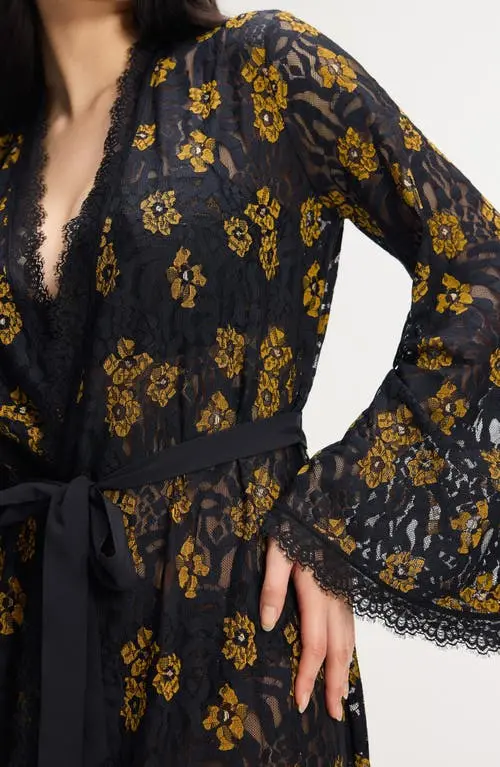 SAVAGE X FENTY Feline Floral Sleep Robe