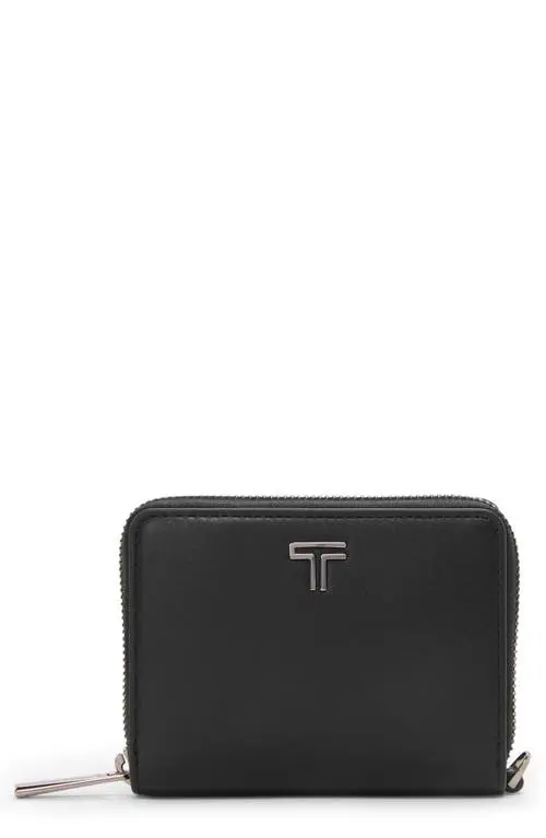 Tumi Belden Trifold Leather Zip Wallet - Black/gunmetal