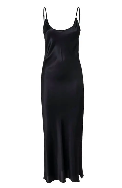 MOTHER OF ALL Kelly Maxi Slip Dress - Black