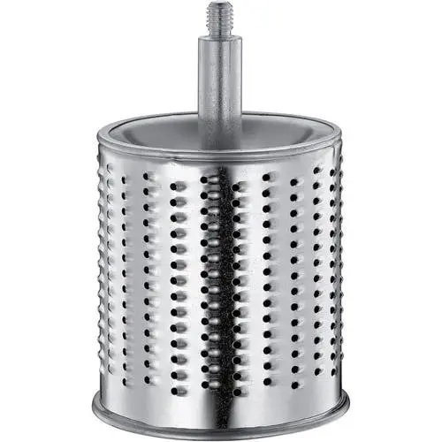 ZASSENHAUS Classic Drum Grater With Suction Base, 2 Grating Drums, Pestle - Red