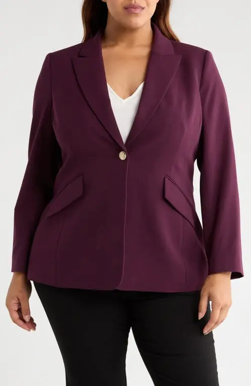 TAHARI ASL Tailored One-button Jacket