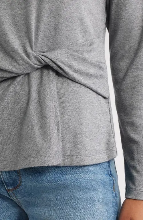 Wit & Wisdom Twist Front Crewneck T-shirt