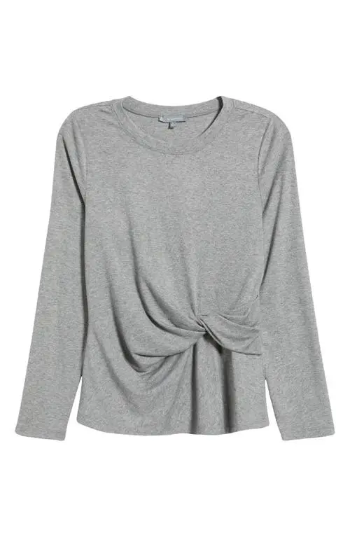 Wit & Wisdom Twist Front Crewneck T-shirt