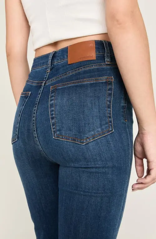 UNPUBLISHED High-waist Bootcut Jeans - Medium Blue