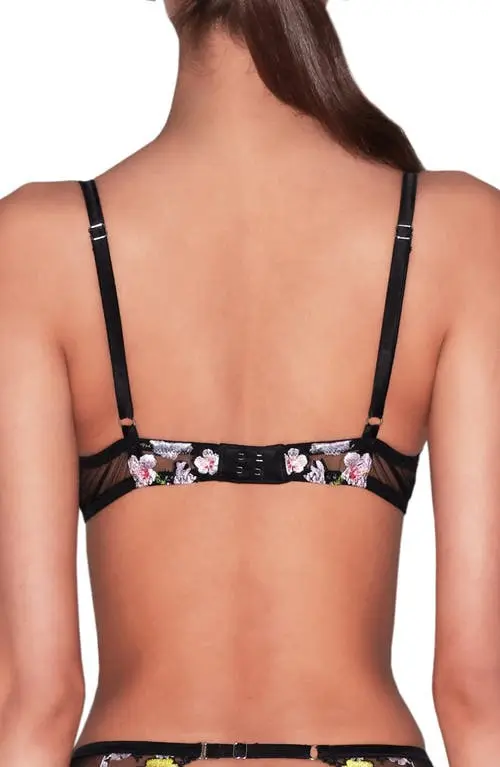 FLEUR DU MAL Eden Balconette Bra - Black
