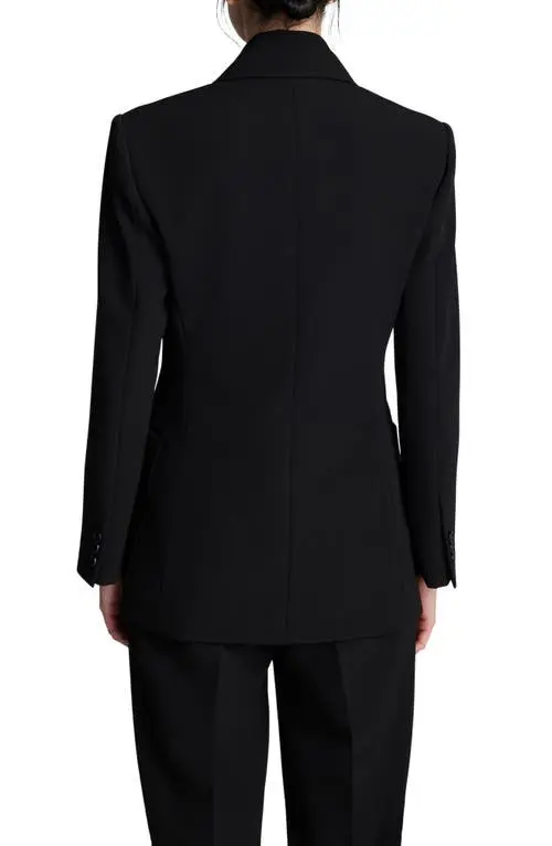 KENNETH COLE Luxe Twill Double-breasted Blazer