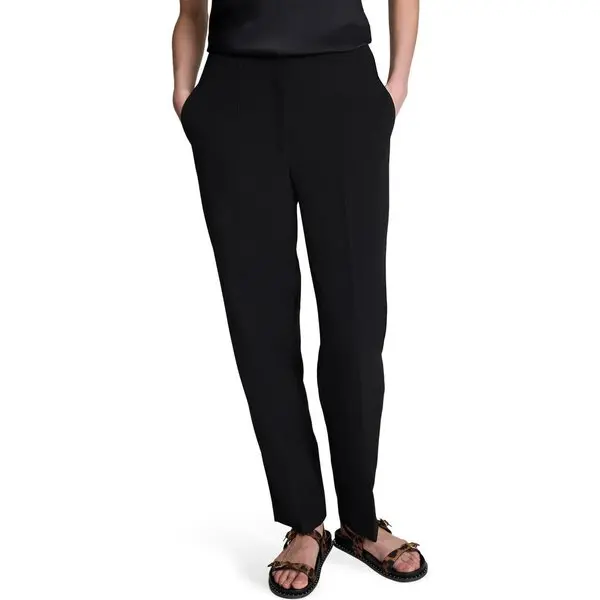 KENNETH COLE Luxe Twill Straight Leg Pants