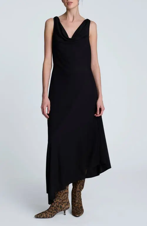 KENNETH COLE Sleeveless Cowl Neck Dress - Black