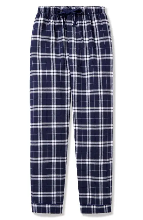 PETITE PLUME Oxford Tartan Cotton Twill Pants