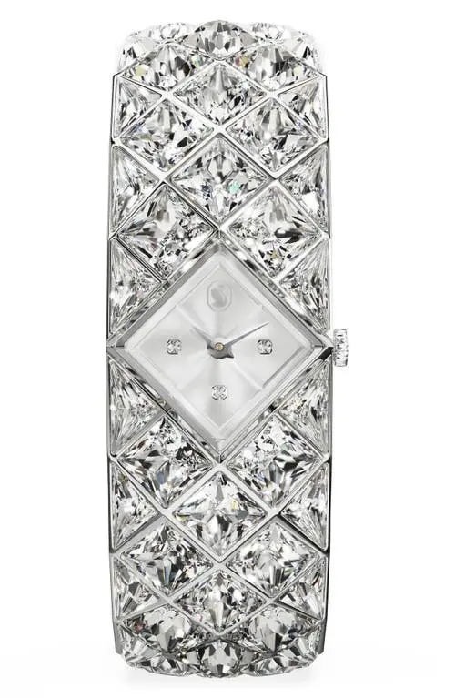 SWAROVSKI Curiosa Bangle Bracelet Watch - Silver