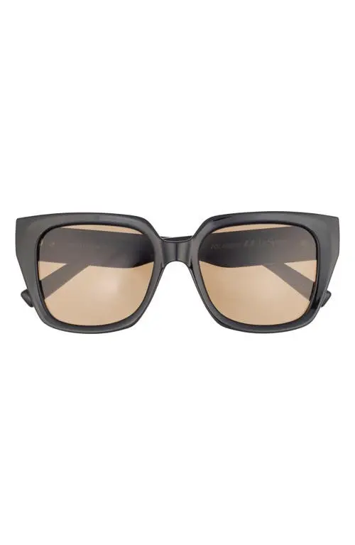 Le Specs The Illusion 54mm Polarized Square Sunglasses - Black/brown Mono Polarized