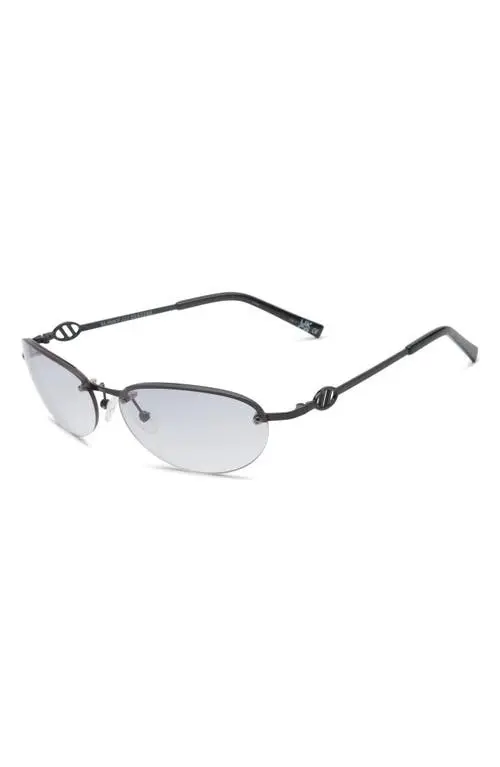 Le Specs Slinky 62mm Oval Sunglasses