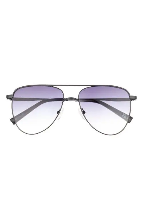 Le Specs The Duke 57mm Aviator Sunglasses - Matte Black