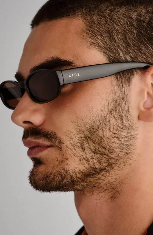 AIRE Caellum 52mm Oval Sunglasses - Black