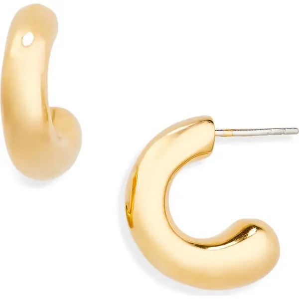 SOKO Chunky Dash Hoop Earrings - Gold