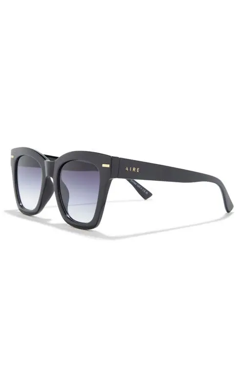 AIRE Intergalactic 50mm Square Sunglasses - Black