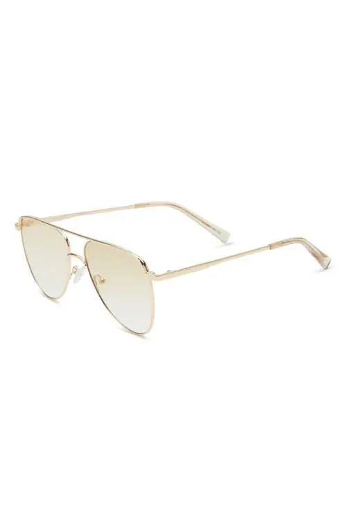 Le Specs The Duke 57mm Gradient Aviator Sunglasses - Gold