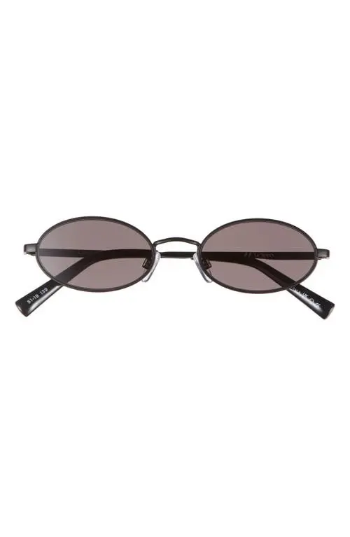 Le Specs Love Train Oval Sunglasses - Matte Black