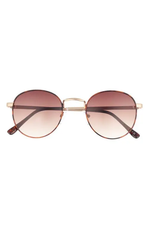 AIRE Rising 48mm Gradient Round Sunglasses - Gold/tortoise