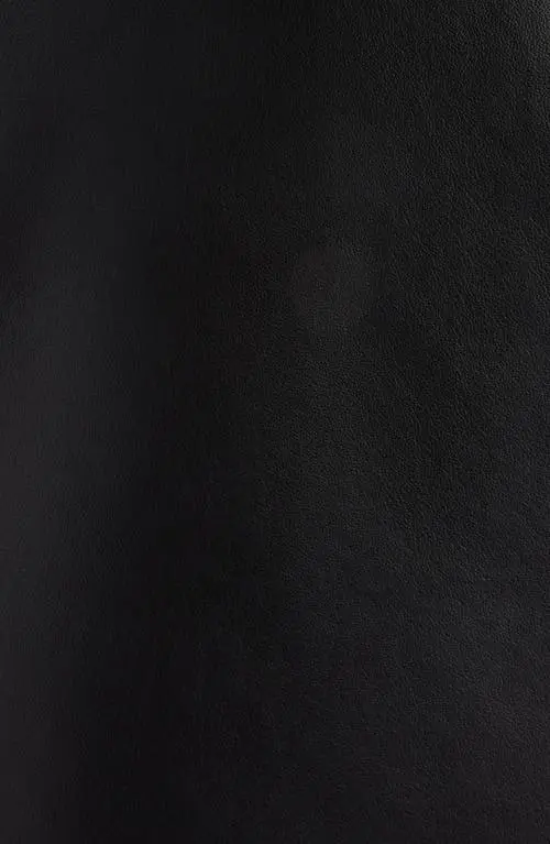 Givenchy Fluted Leather Fit & Flare Minidress