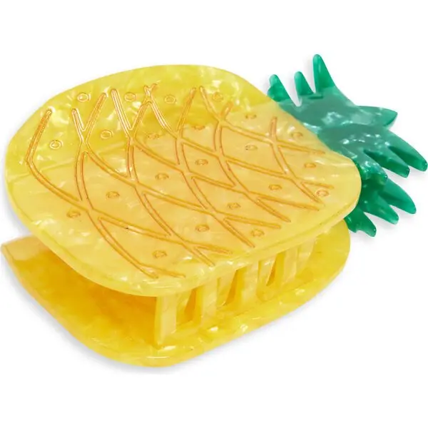 SOLAR ECLIPSE Pineapple Claw Clip - Yellow