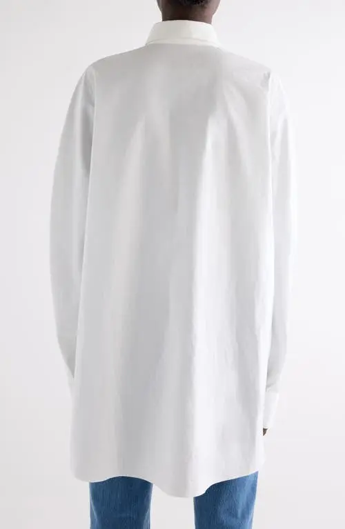 Givenchy Cocoon Cotton Poplin Button-up Shirt