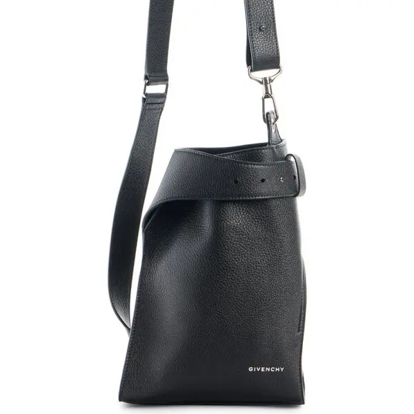 Givenchy Small Belted Leather Sling Bag - Black