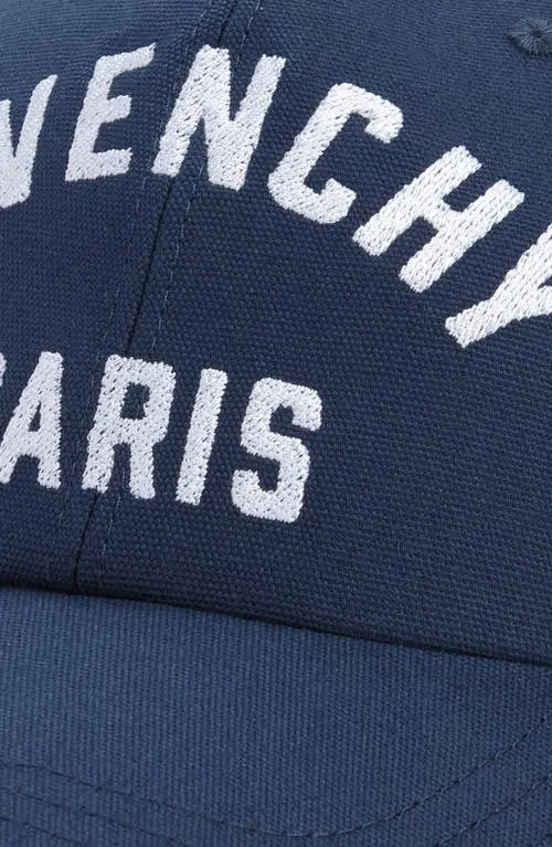 Givenchy Embroidered Logo Adjustable Baseball Cap - Navy