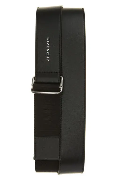 Givenchy Mixed Media Double Ring Belt - Black