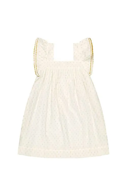 MER ST. BARTH Mini Sandrine Dress - Gold Dobby