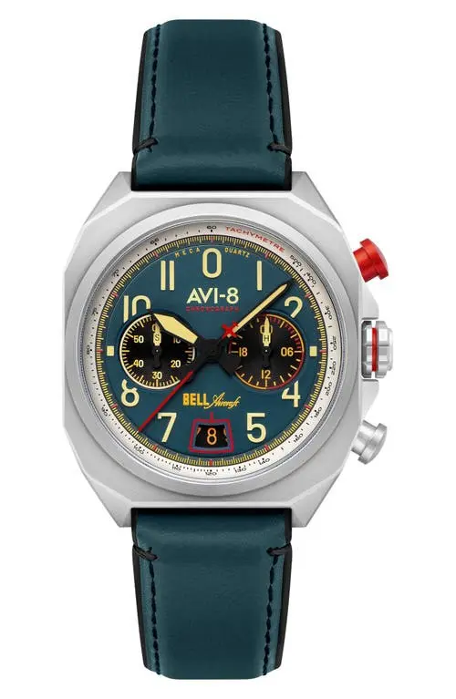 AVI-8 Bell X-1 Machbuster Chronograph Watch - Blue