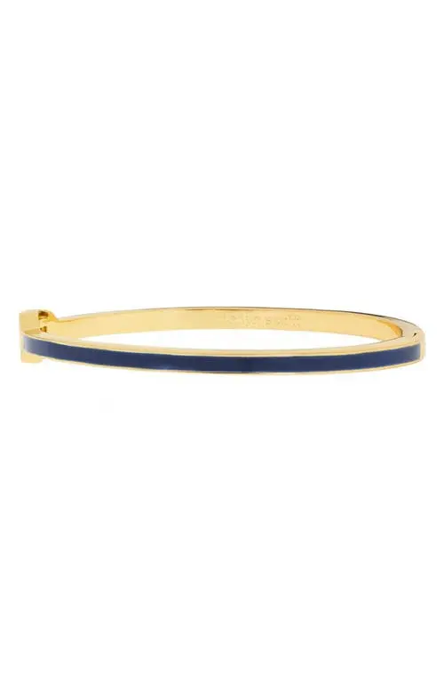 MARLYN SCHIFF Thin Enamel Hinge Bracelet - Gold Navy