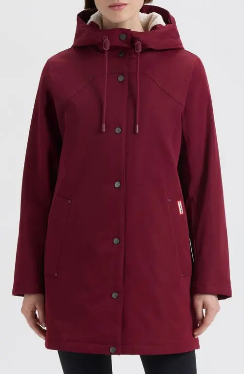 Hunter Billy Hooded Raincoat - Cranberry