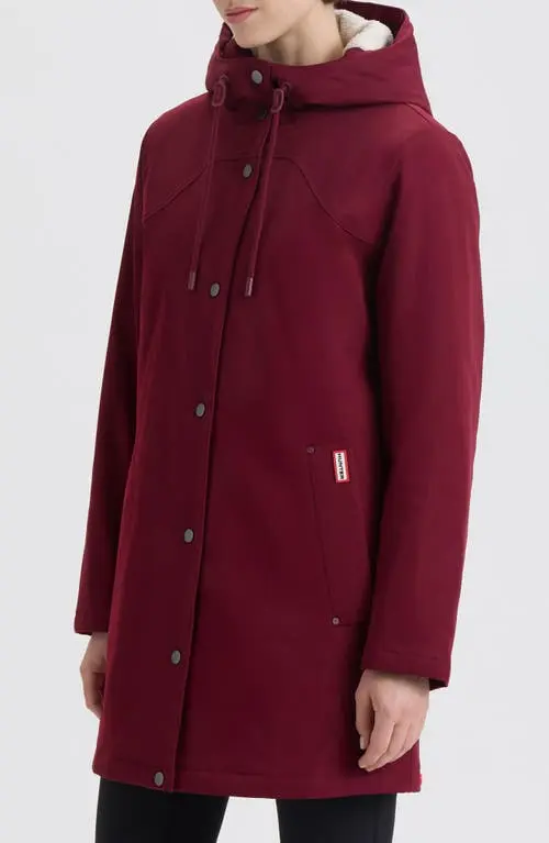 Hunter Billy Hooded Raincoat - Cranberry