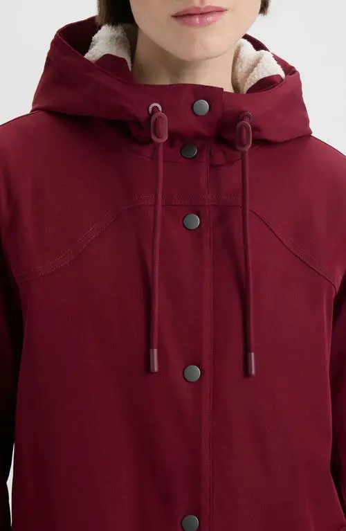 Hunter Billy Hooded Raincoat - Cranberry