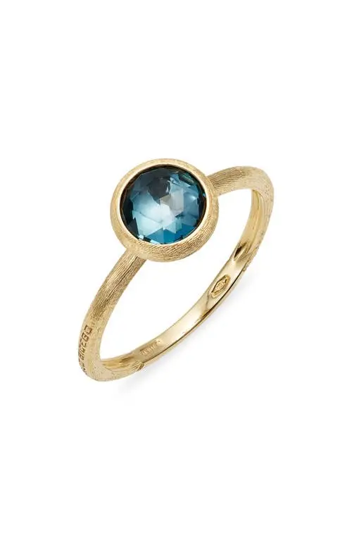 Marco Bicego Jaipur London Blue Topaz Ring - Gold/blue
