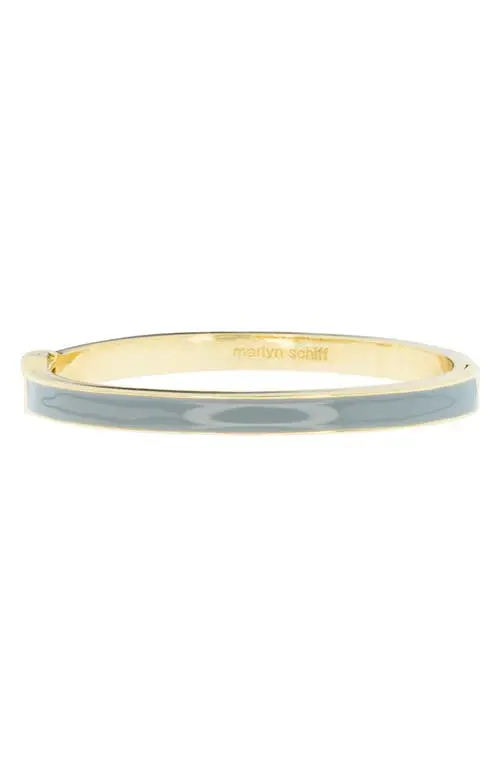 MARLYN SCHIFF Enamel Hinge Bracelet - Gold Gray Haze