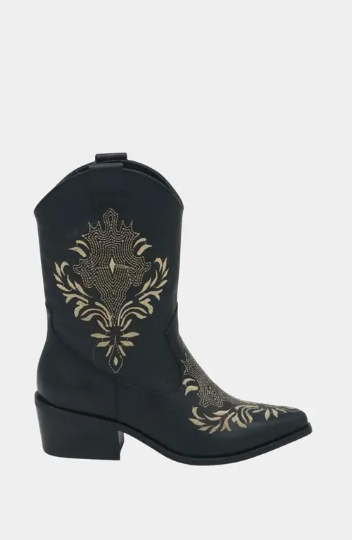 STIVALI NEW YORK Knox Cowboy Boots - Black