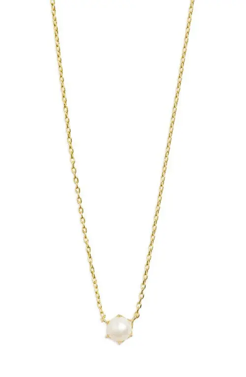 Kendra Scott Cultured Freshwater Pearl Pendant Necklace - Gold White Pearl