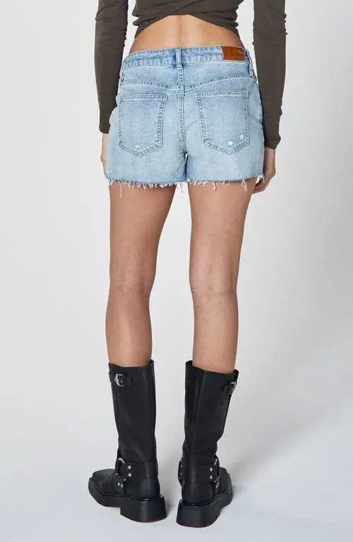 UNPUBLISHED Laine Raw Hem Denim Shorts