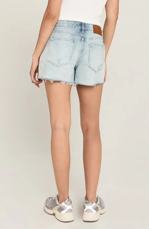 UNPUBLISHED Emma Raw Hem Denim Shorts - Bow
