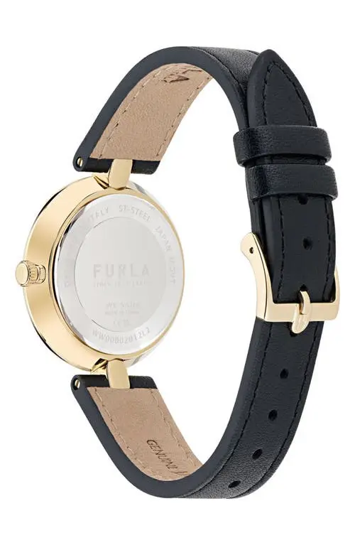 Furla Heritage Leather Strap Watch