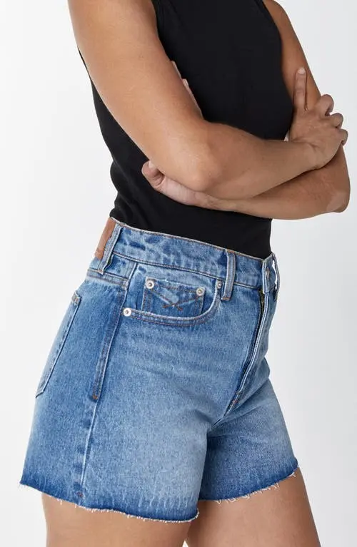 UNPUBLISHED Emma Raw Hem Denim Shorts - Beaudry
